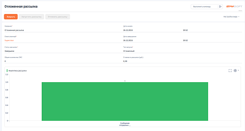 БК модуль отправки СМС — приложение BPMSoft